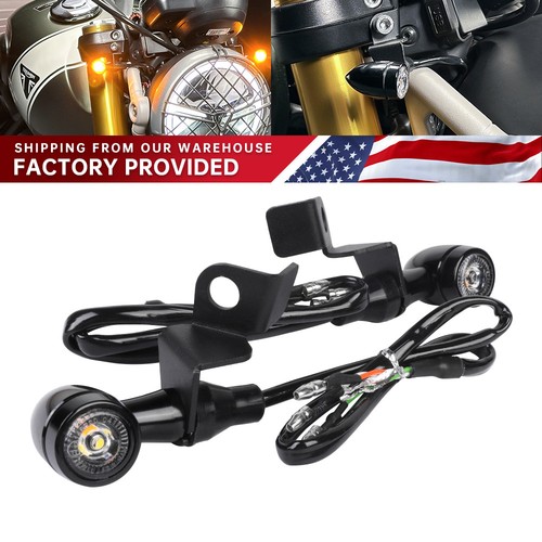 Front LED Turn Signal Lights For Triumph Speed 400 2024 2025 Scrambler ...