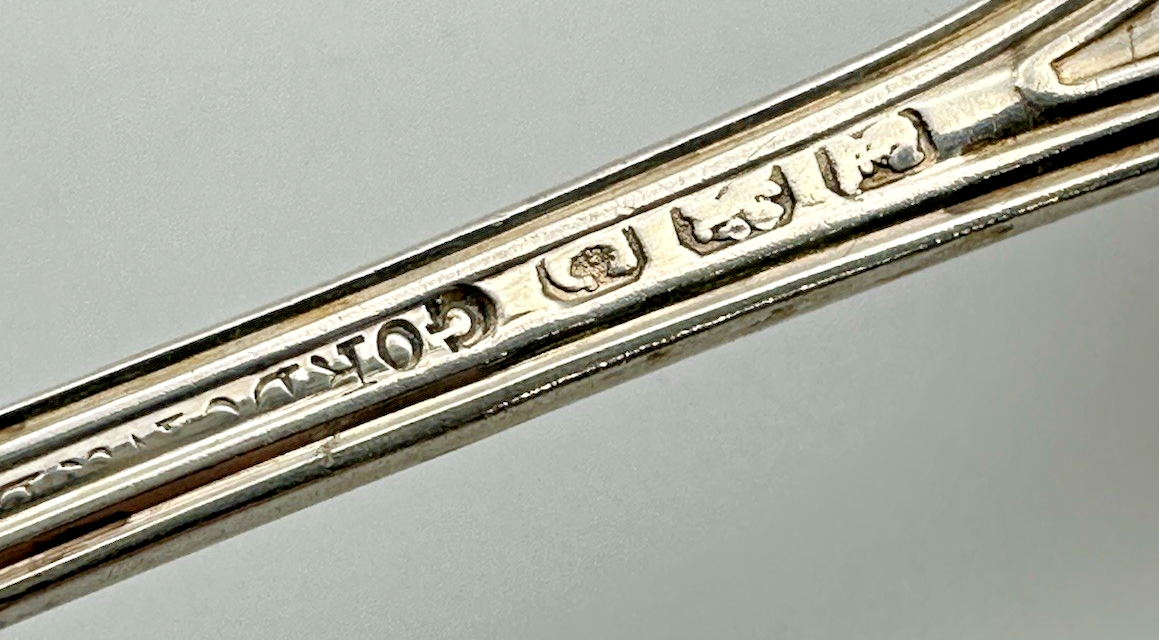 Antique JOHN A COLE Coin Silver Olive Pattern Sugar Spoon - Gordon ...