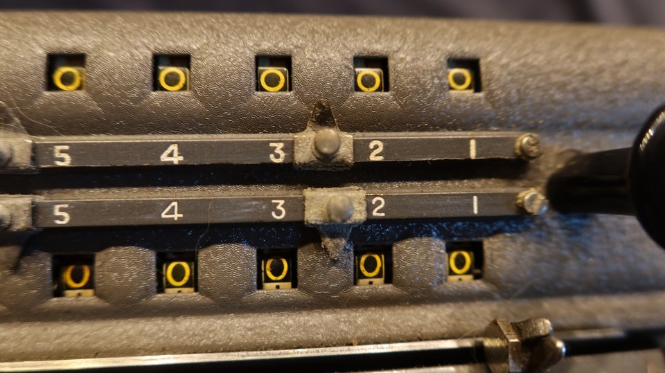 Collectible Monroe Calculating Machine - with Original Carrying Case ...