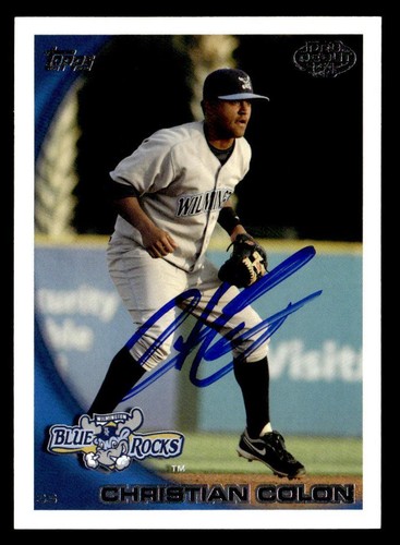 Christian Colon signed auto 2010 Topps Pro Debut #355 Wilmington Blue ...