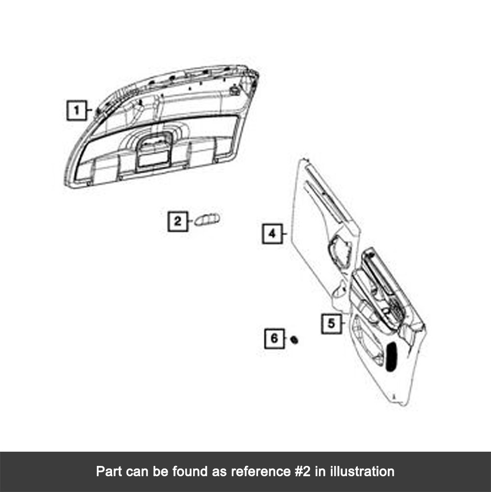 Chrysler Dodge Ram Rear Liftgate Cargo Lamp Courtesy Light Assembly ...