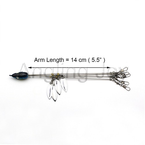 5 Pieces Umbrella Alabama Multi-Lure Rig for Bass Crappie Lure Fishing ...