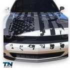 Large Distressed American Flag Vinyl Decal – Black Color | eBay