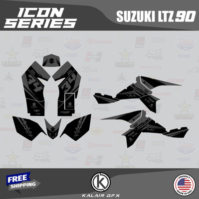 Graphics Kit for SUZUKI LTZ 90 LTZ90 (2007-2020) - 16 MIL Icon Series ...