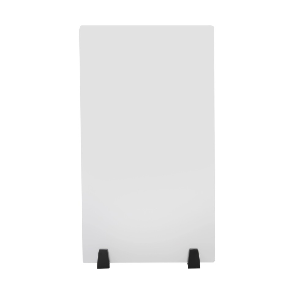 2Pcs Dual Frosted Plexiglass Clamp On Desk Privacy Panels Acrylic ...
