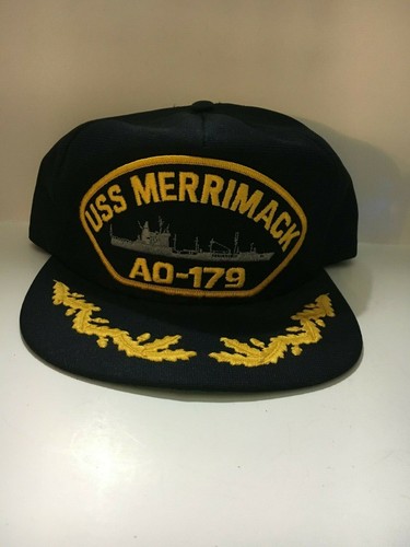 U S NAVY CAP "USS MERRIMACK " AO-179 (SEE DESCRIPTION) | eBay