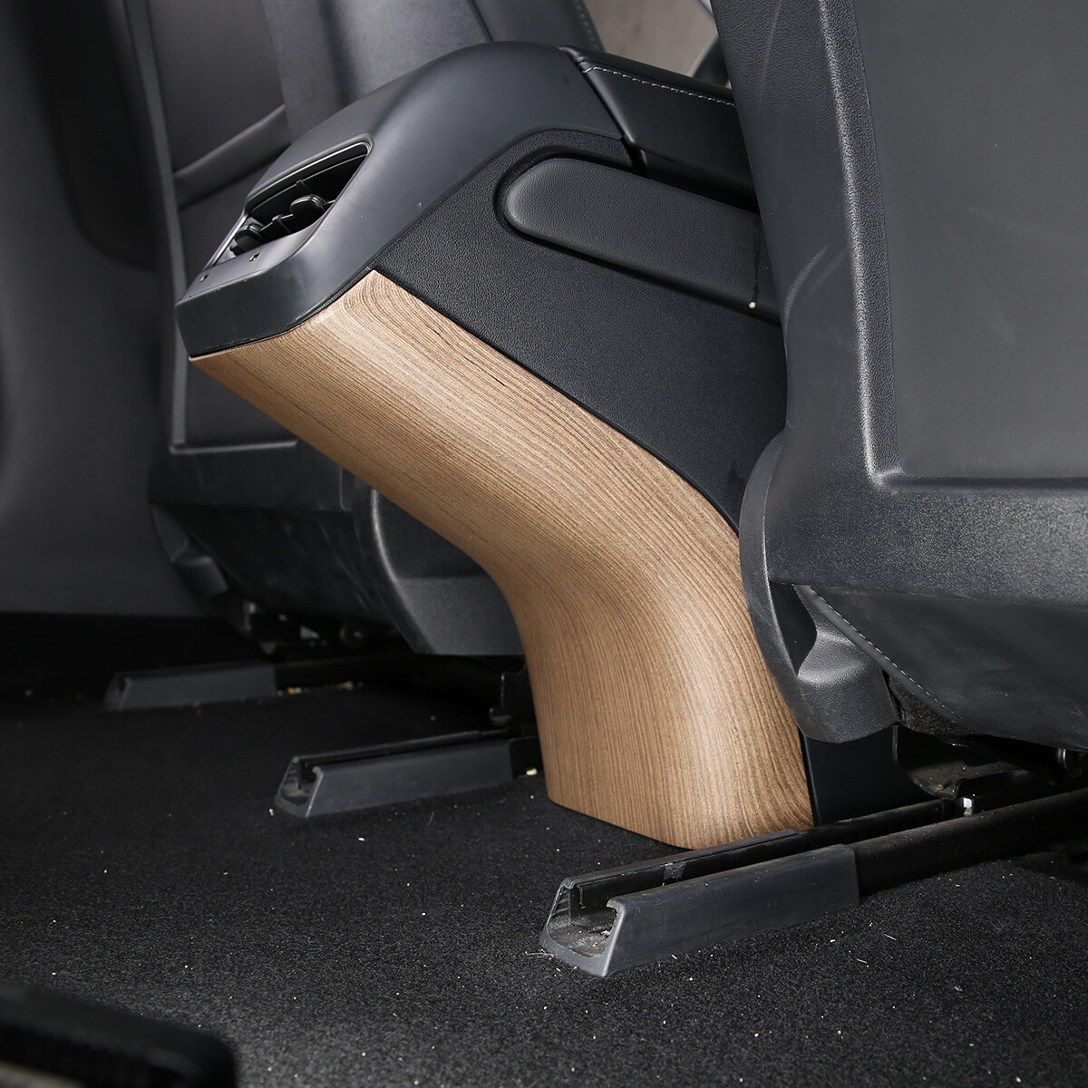 ABS Wood Rear Air Outlet Bottom Cover Anti Kick Trim For Tesla Model 3 ...