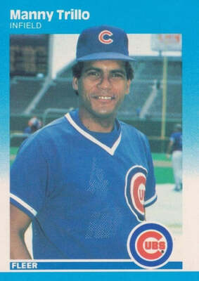 #577 Manny Trillo - Chicago Cubs - 1987 Fleer Baseball | eBay