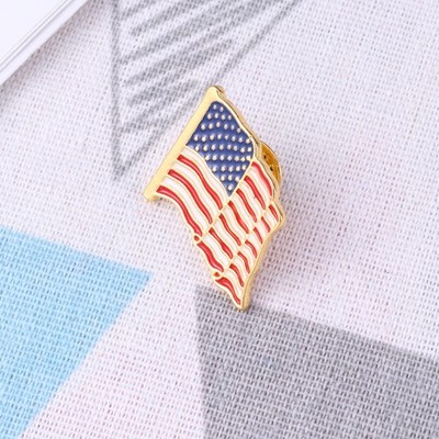 1pc National Flag Brooch Creative Alloy Lapel Pin Brooch Costume ...