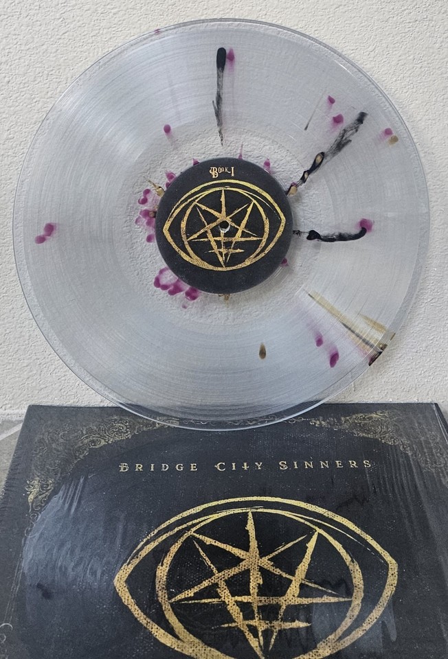BRIDGE CITY SINNERS "UNHOLY HYMNS" Europe CLEAR w/MULTI-SPLATTER VINYL ...