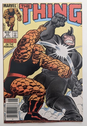 The Thing #24 1985 Marvel Comic Book Key Issue Classic Battle With ...