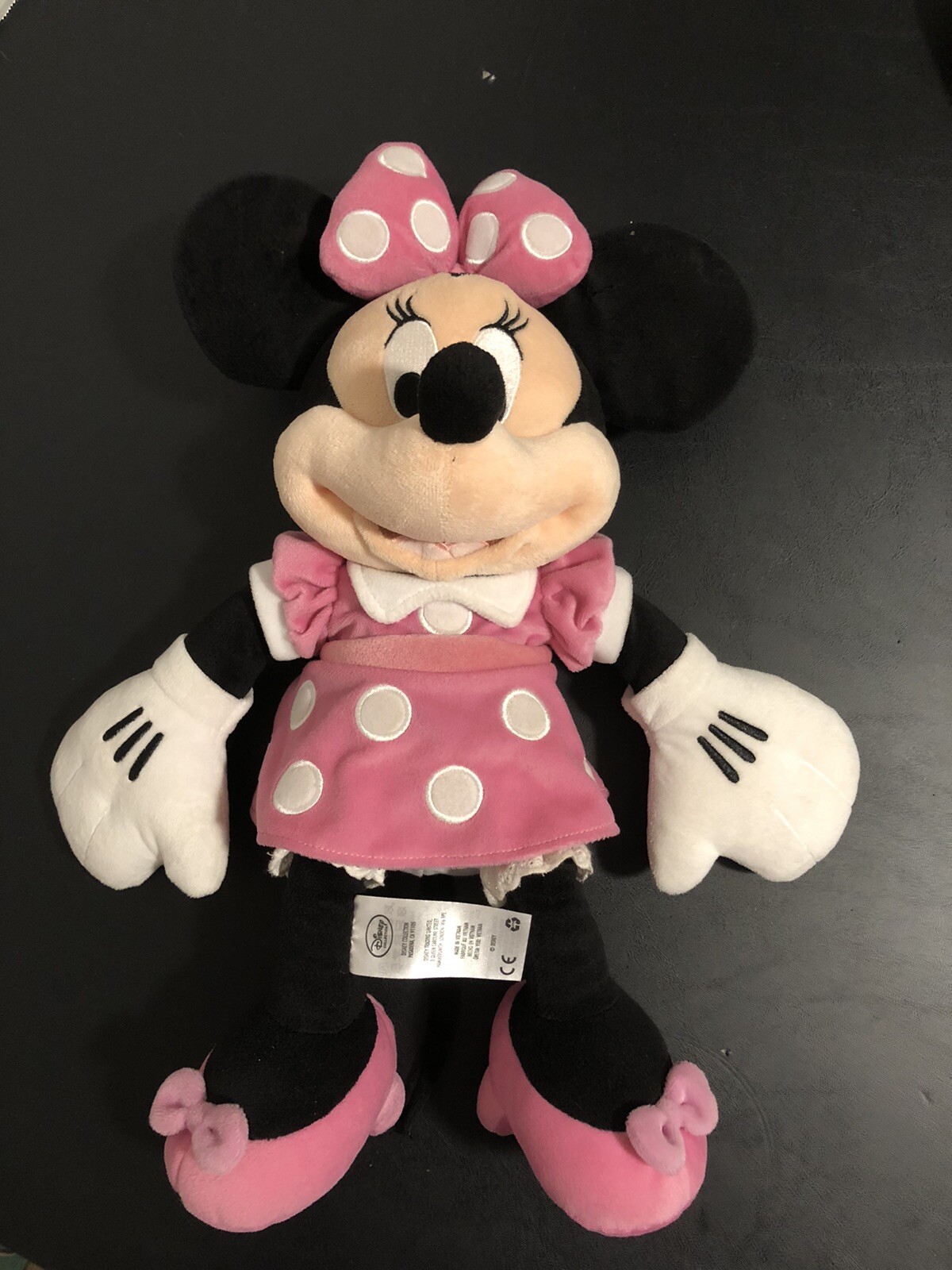 Disney 19” Minnie Mouse Plush W/Pink Poka Dot Dress- Great Condition | eBay