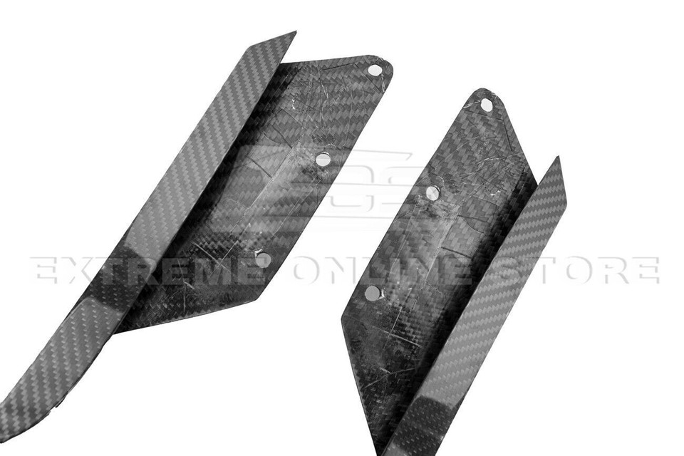 Side Brake Scoop Vent CARBON FIBER Covers For 14-19 Corvette C7 Z06 ...