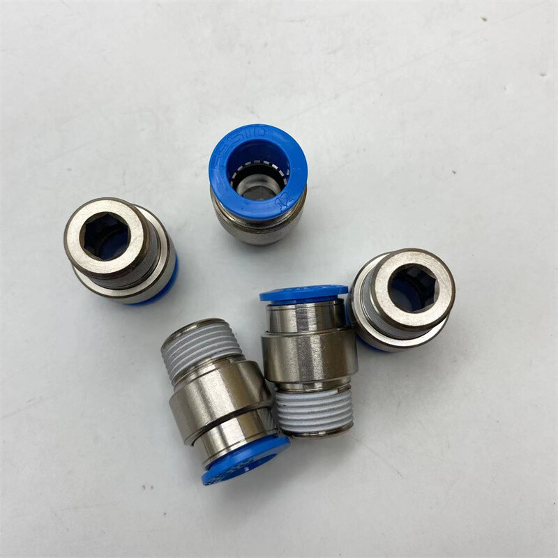 10PC NEW FESTO Threaded quick insert joint QS-3/8-12-I 153020 Free ...