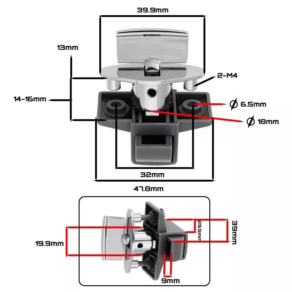 For Elddis Compass Caravan, Motorhome Chrome Drawer or Locker Door ...