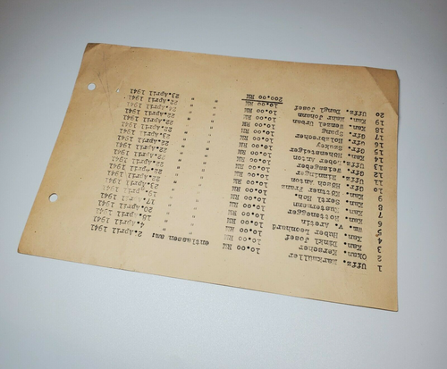 Original WW2 WWII German Wehrmacht document Artillery 1941 receipt ...