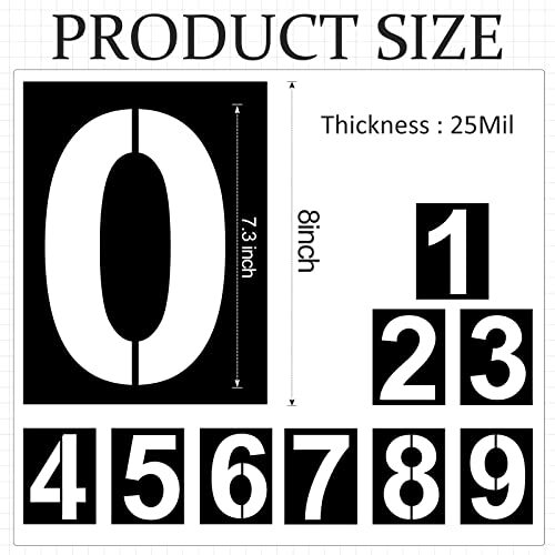 Number Stencils Set Plastic Number Stencils Reusable Digital Templates ...
