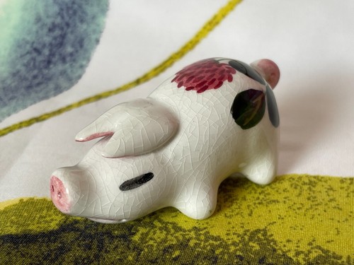 Vintage Wemyss Plichta Pottery Clover Pig - 7cm Long - Perfect | eBay