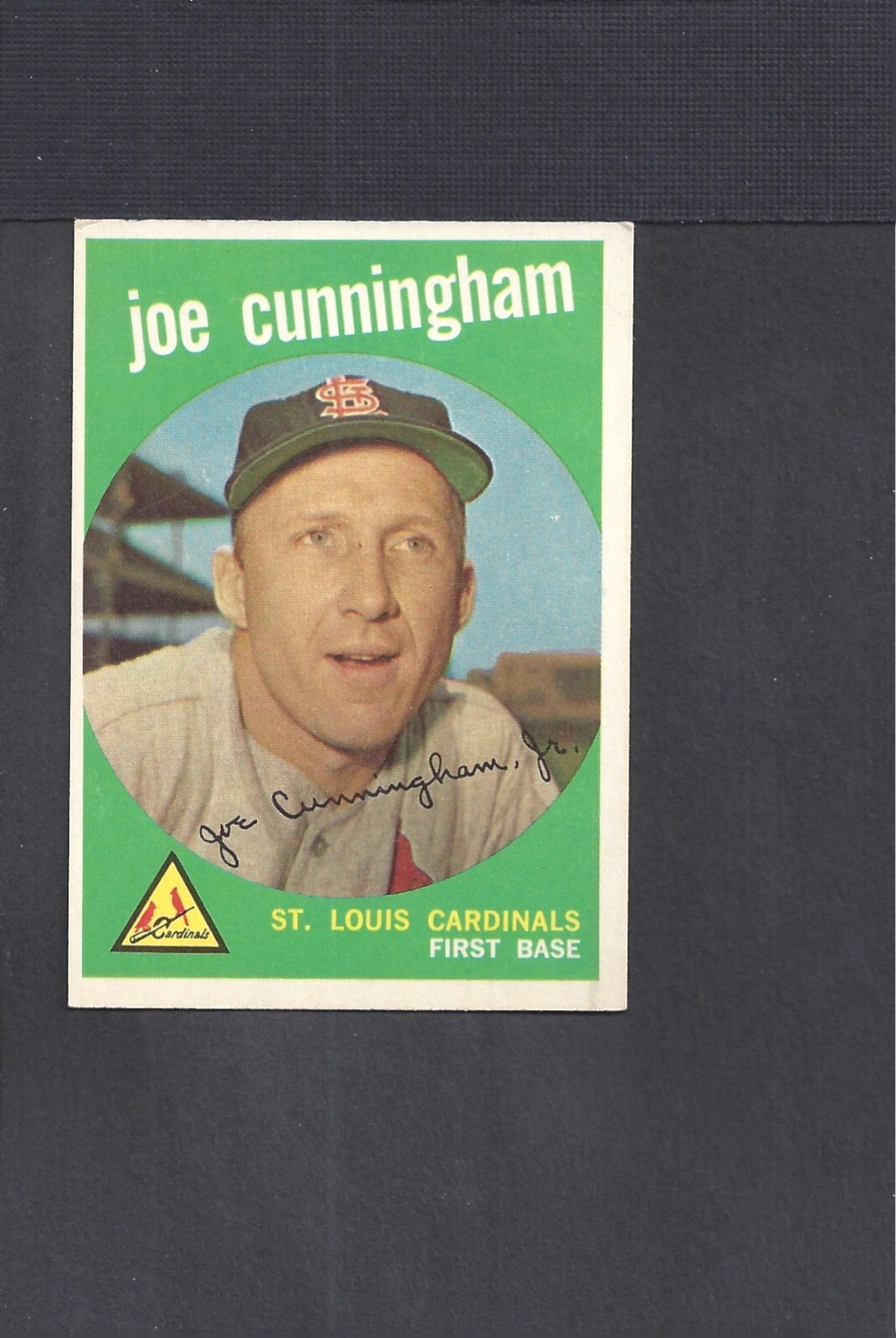 1959 TOPPS #285 JOE CUNNINGHAM-2--CARDINALS--NO CREASES--EX | eBay