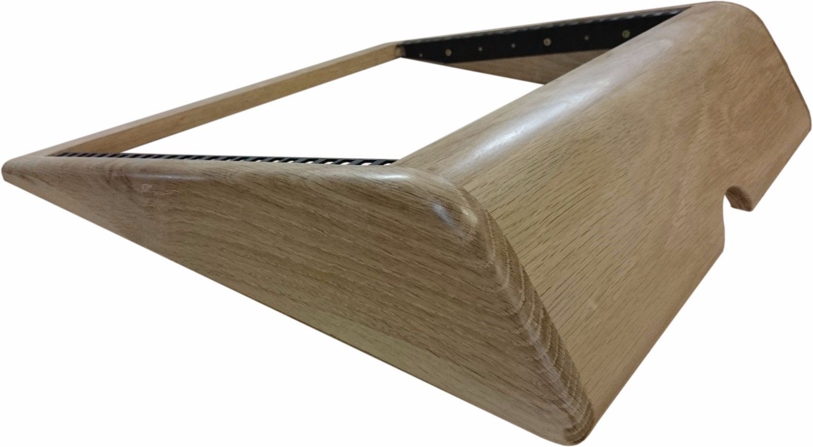 Solid Oak 19 inch Angled Desktop rack Riser Recording Studio Furniture ...