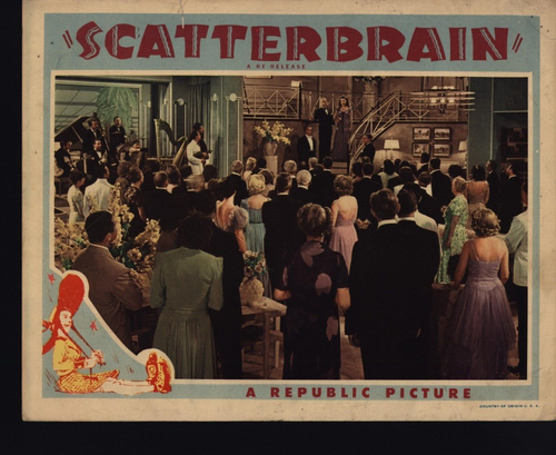 Scatterbrain 1949 Judy Canova Eddie Foy Jr. Alan Mowbray lobby card ...