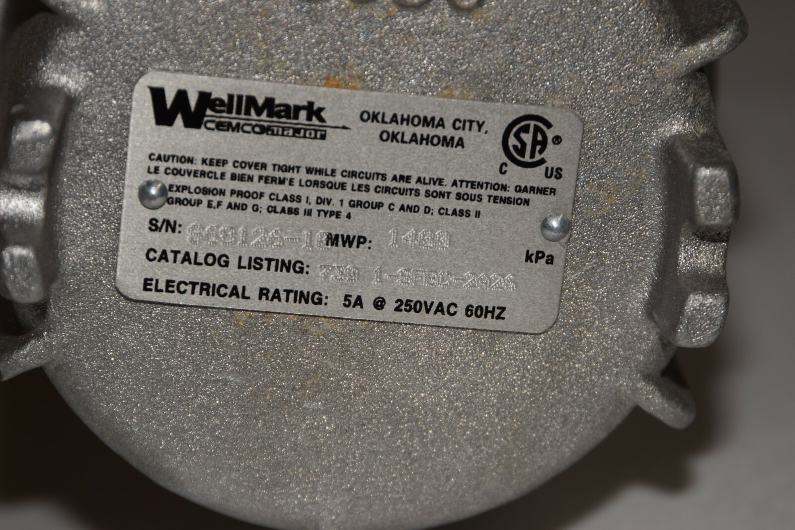 (NEW) WELLMARK 730 1-SFBC-2A26 62308 Level Control Top Mount | eBay