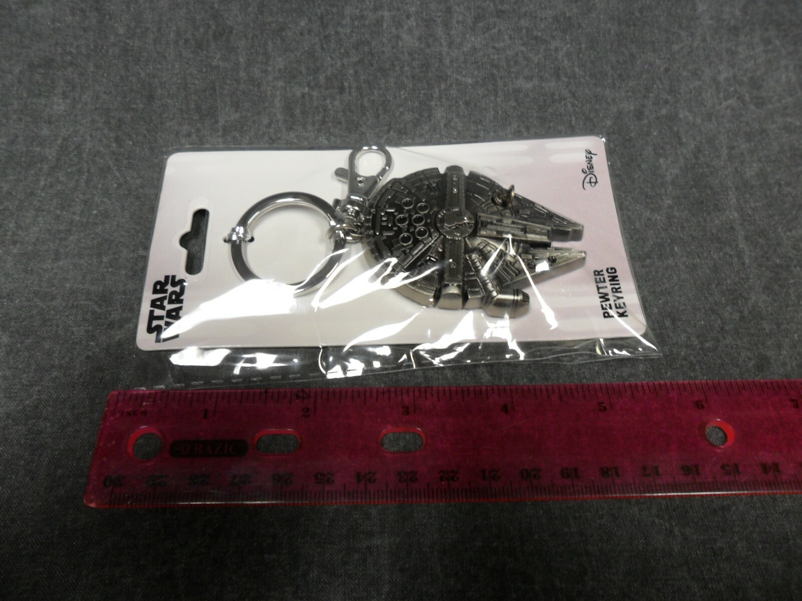 Star Wars NEW * Millennium Falcon Pewter Key Chain * Metal Monogram ...