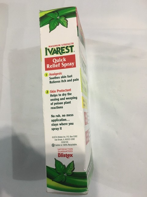 Ivarest Poison Ivy Itch Spray 3.4 Ounce Shelfpull for sale online | eBay