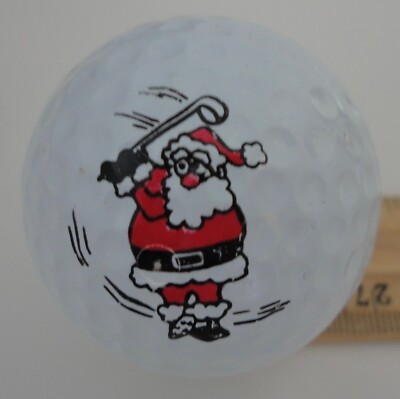Santa Claus Golfing Collectible Logo Christmas Golf Ball | eBay