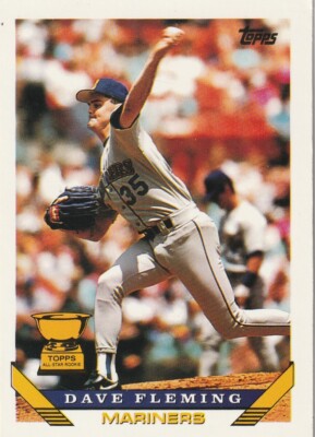 FREE SHIPPING-MINT-1993 Topps Dave Fleming #45-PLUS MARINERS BONUS ...