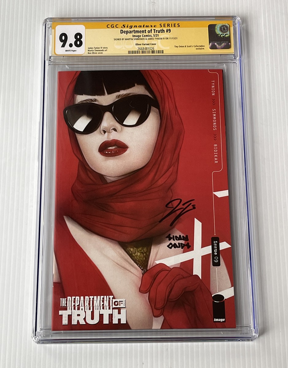 James Tynion Signed Autographed Department of Truth #1 Simmonds Cover ...