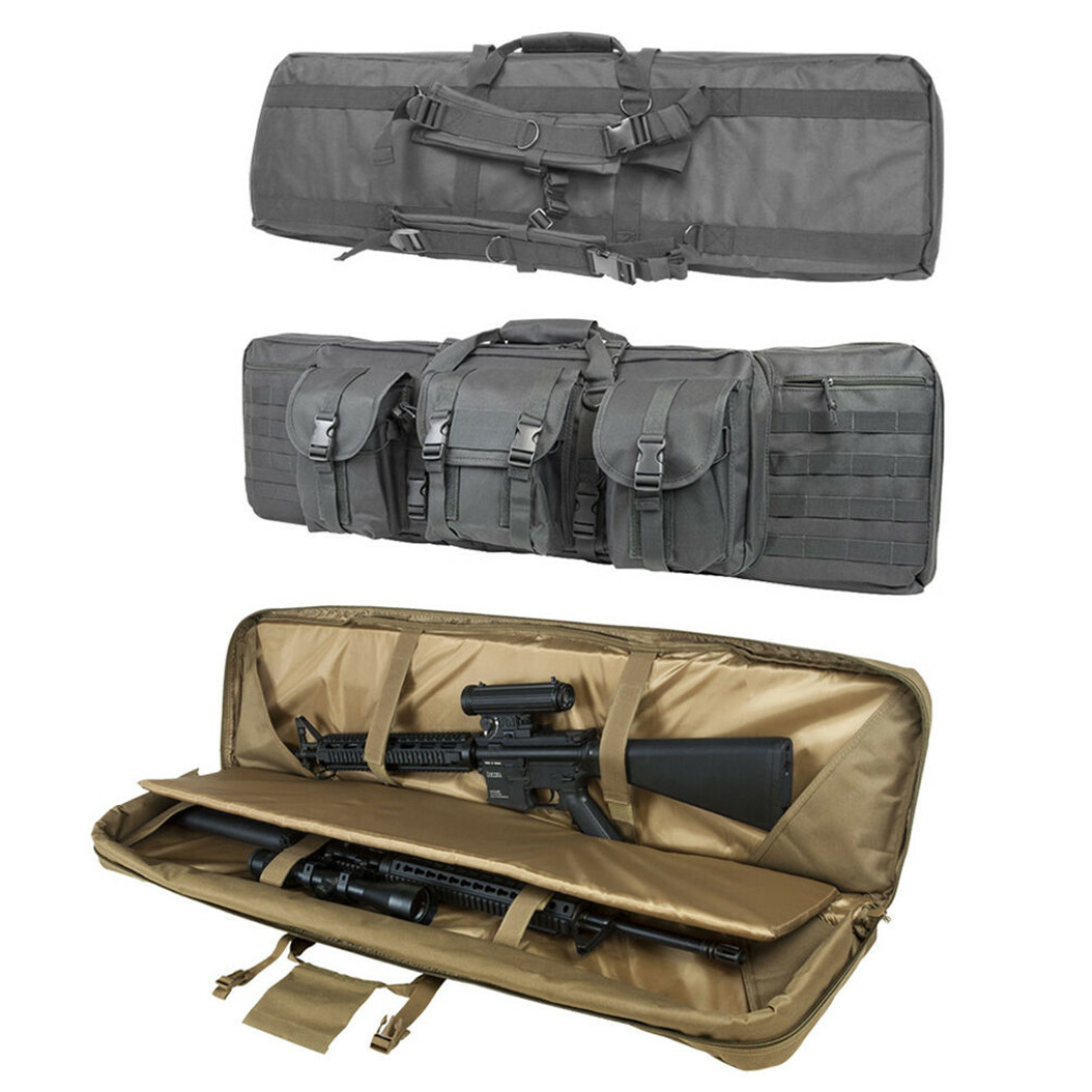 Portable Gun Case Bag Tactical Padded Carbine Rifle Weapon Black Green ...