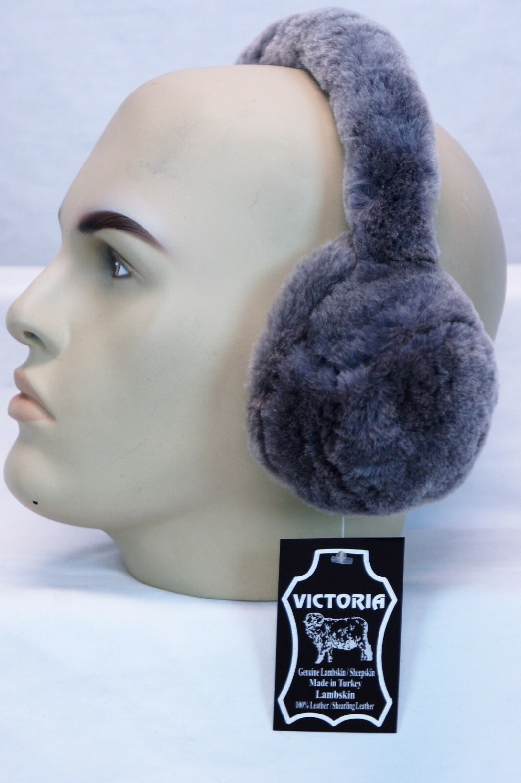 4 COLORS REAL SHEEPSKIN SHEARLING Fur Ear Muffs Warmers Earmuffs ...