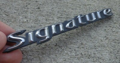 Lincoln Signature emblem badge decal logo Town Car Continental pillar ...