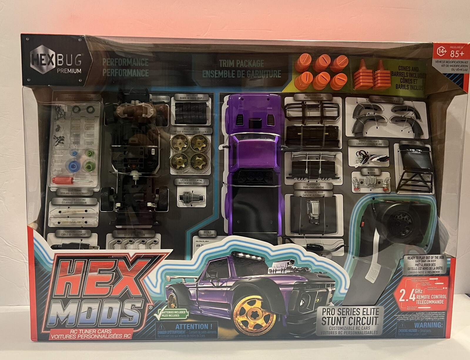 Hex Bug Hex Mods RC Tuner Cars Purple Truck Rare Customizable RC Car ...