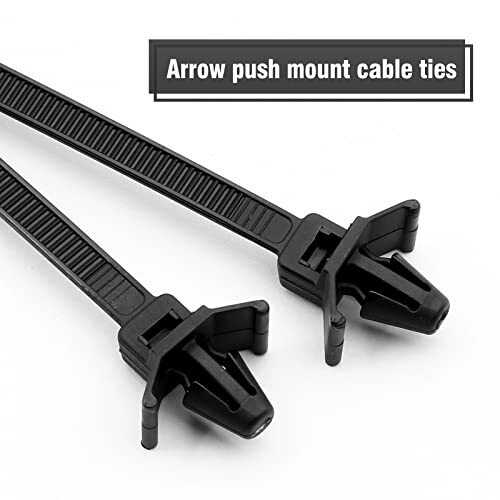 50 Pcs Nylon Push Mount Cable Zip Ties Self Locking Wire Wrap Strap for ...