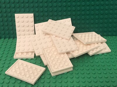 Lego 25 Pieces White 4x6 Plate / Bulk Building Parts | eBay