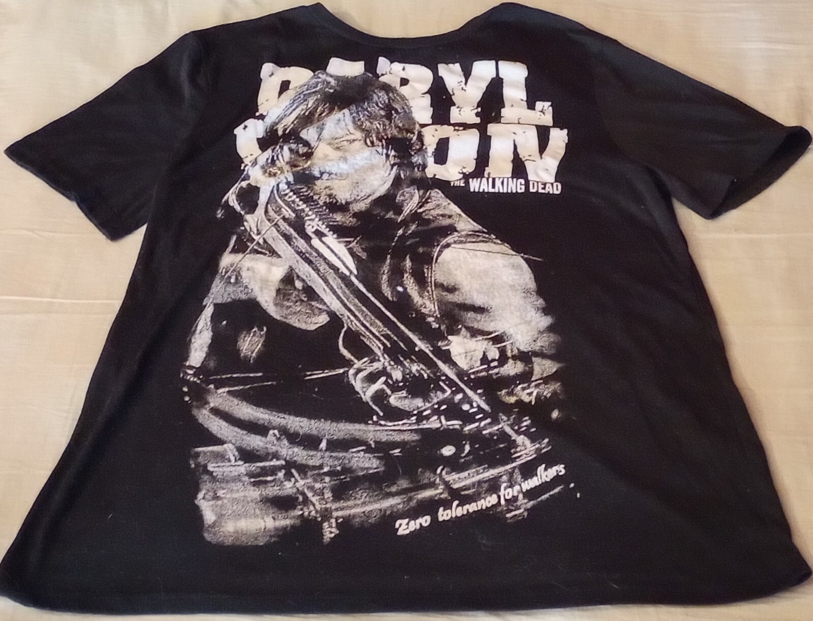 Daryl Dixon The Walking Dead Zero Tolerance For Walkers T-Shirt Size XL ...