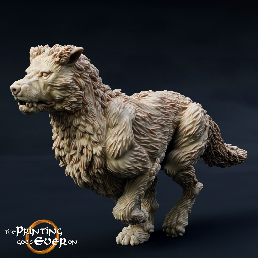 Morthan Warg Worg Wolf Pack Miniature | D&D DnD | | eBay