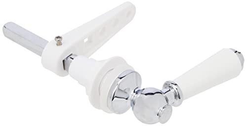 Toilet Flush Lever Traditional Ceramic Handle WC White Cistern ...