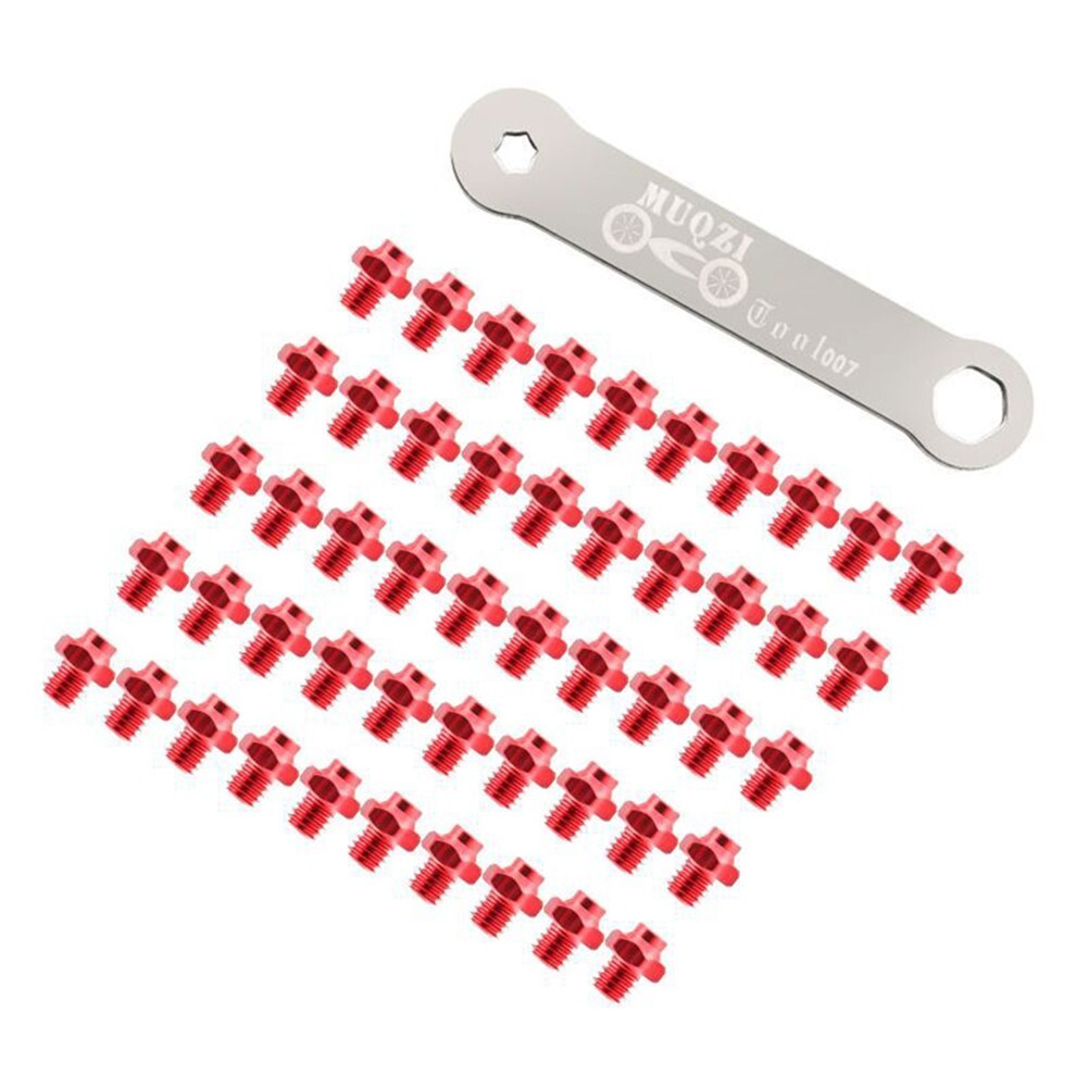 Pedal Bolt Anti-slip Pins 50pcs Hexagonal Plum Screw M4*6mm Wrench ...