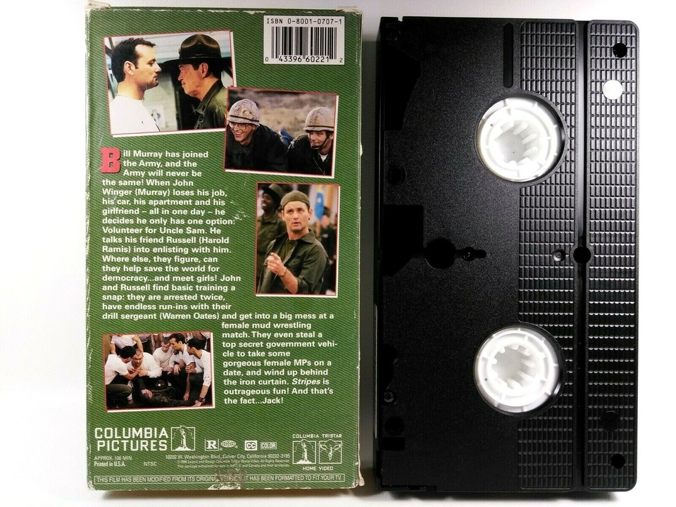 Stripes (VHS, 1996) Bill Murray, Harold Ramis, John Candy 43396602212 ...