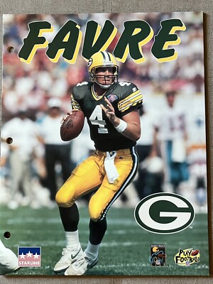 VTG Folder Brett Favre Green Bay Packers STARLINE NFL School Folder ...