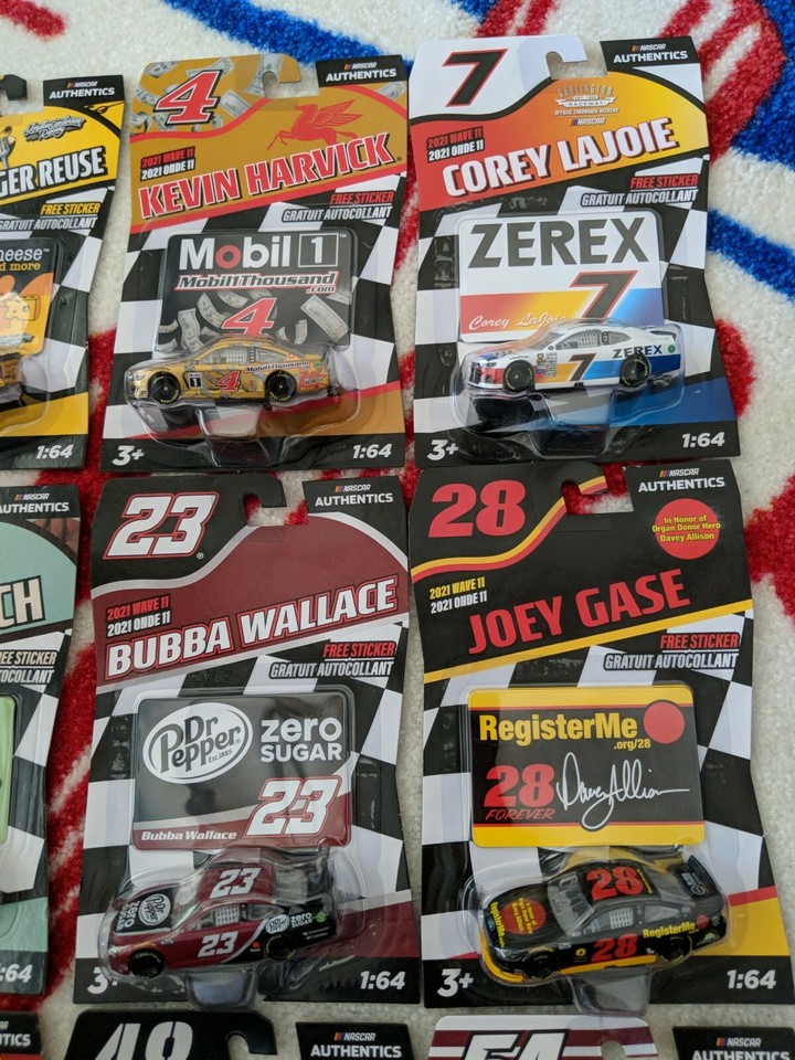 2021 Nascar Authentics 1:64 Wave 11 COMPLETE SET of 9! BRAND NEW, BOX ...