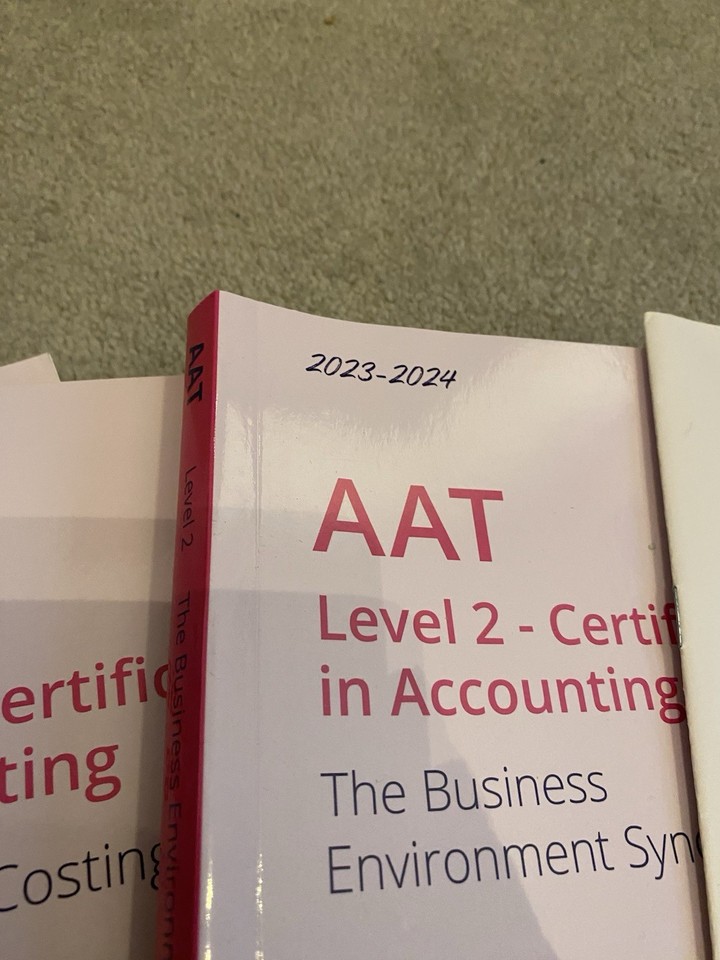 AAT Level 2 Kaplan Study Books | eBay UK