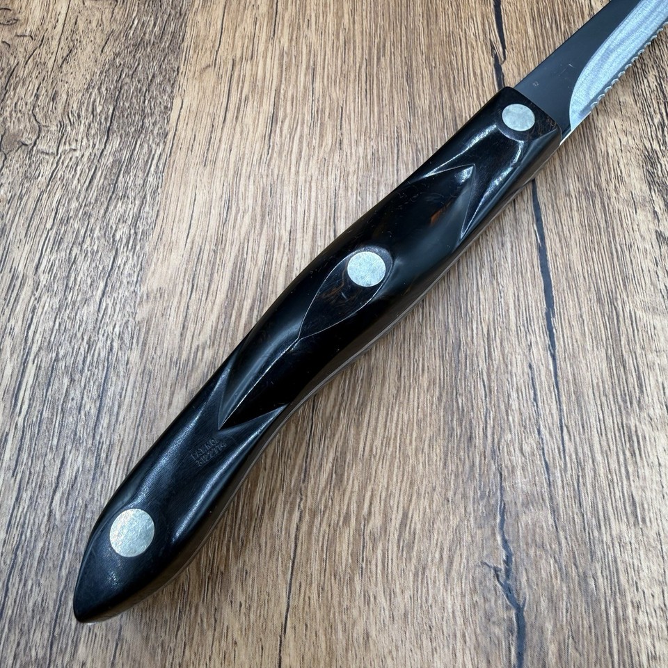 Cutco 1721 Double-D Serrated Blade Utility Trimmer Knife Brown Swirl ...