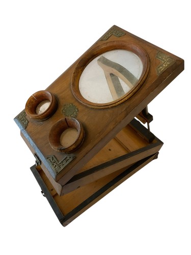 Antique 19th Century Victorian Old Wooden Graphoscope Stereoscope ...