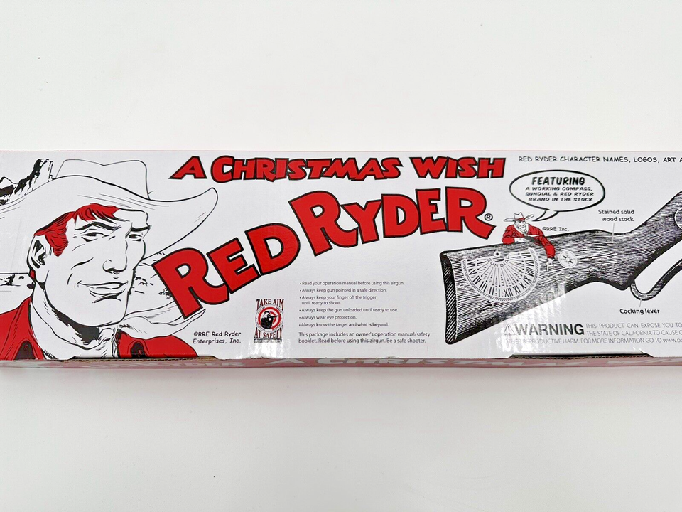 Daisy Red Rider Ryder BB Gun Christmas Wish .177 Caliber Wood Stock ...