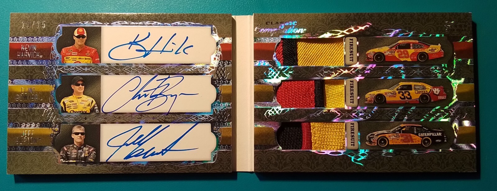 2010 Press Pass Five Star RCR Book 10/15 Authentic Autograph Firesuit ...