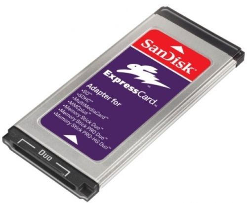 SanDisk ExpressCard Reader/Writer SD SDHC MS Memory Stick Duo MacBook ...